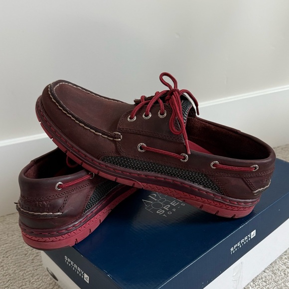 Sperry | Shoes | Sperry Mens Dark Red Boat Shoes | Poshmark